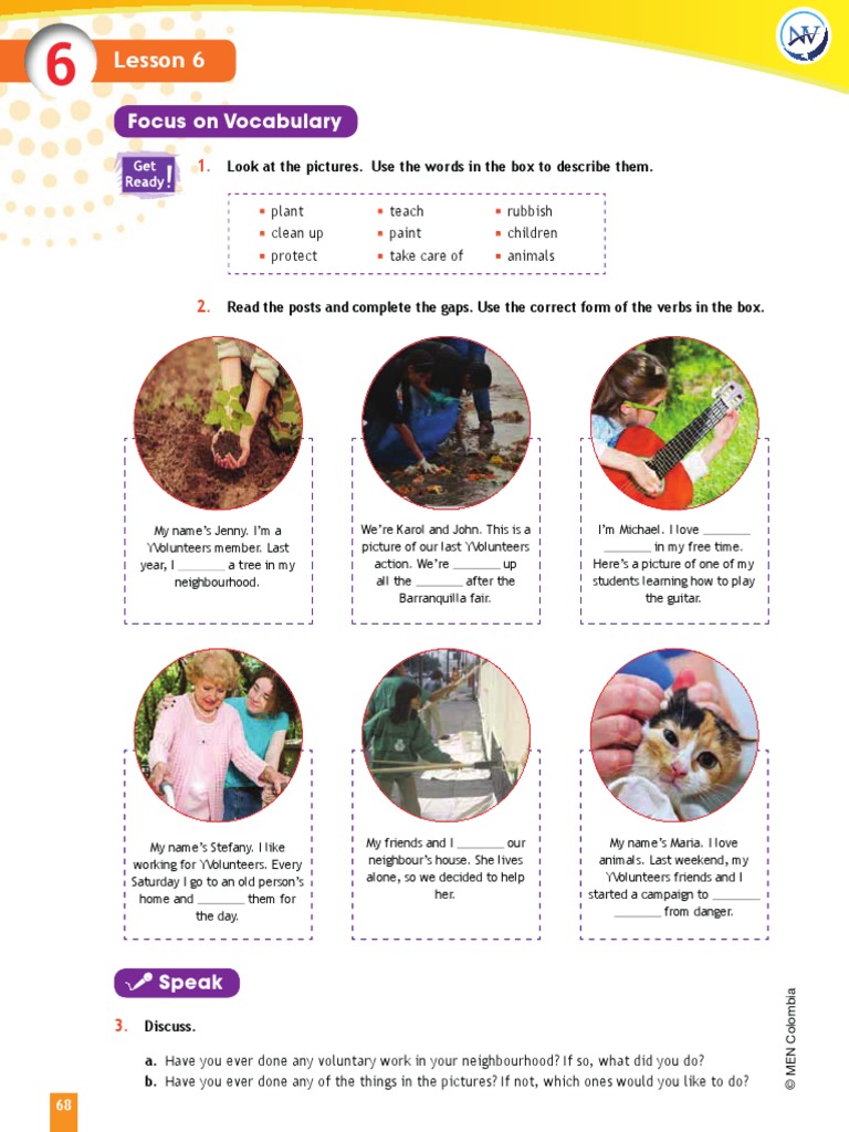 Lesson 6: Focus On Vocabulary | PDF | Language Mechanics | Cognitive ...