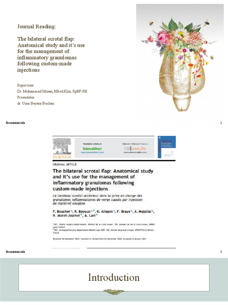 Bilateral Scrotal Flap | PDF | Surgery | Medical Specialties