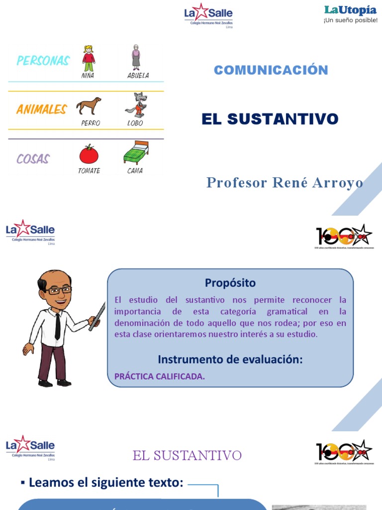 2° Sec - Tema 07 - El Sustantivo | PDF | Sustantivo | Palabra