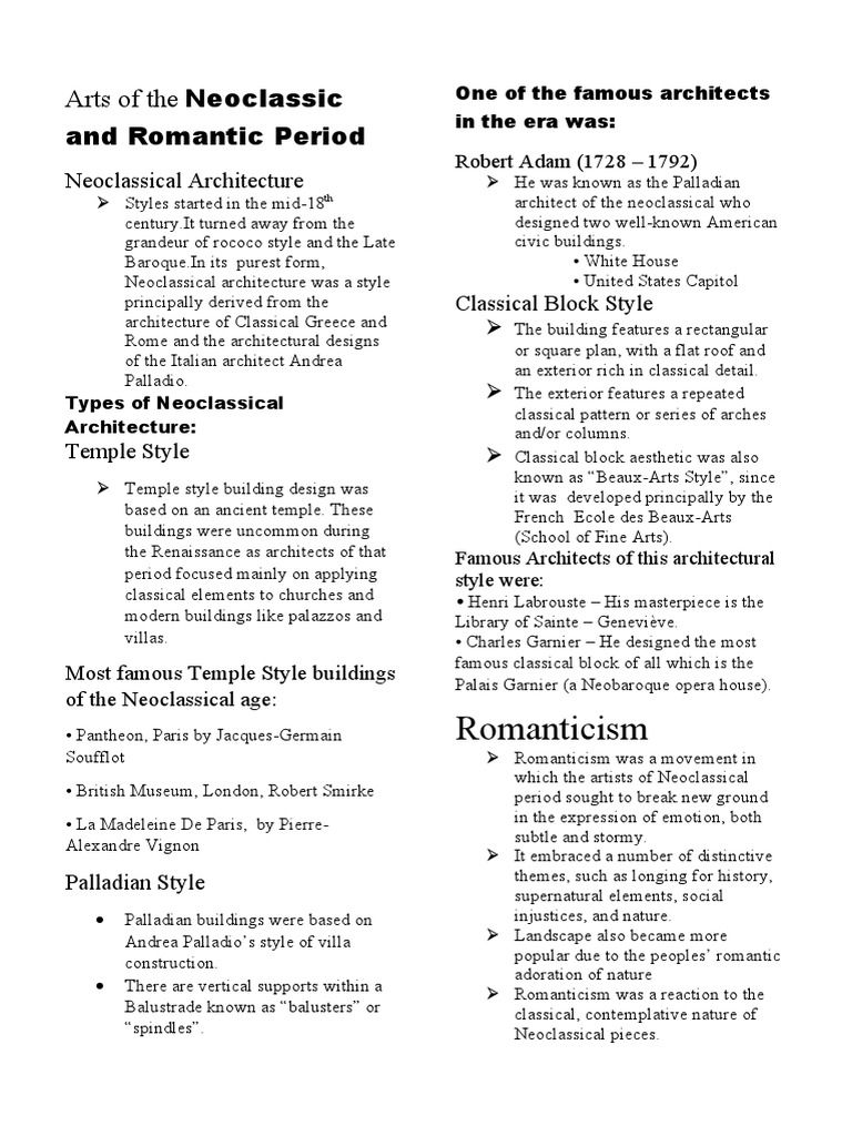 Arts of The Neoclassic and Romantic Period | PDF | Romanticism | Minotaur