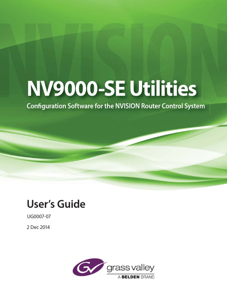 UG0007-07 NV9000-SE Utilities Users Guide | PDF | Electrical Engineering | Computing