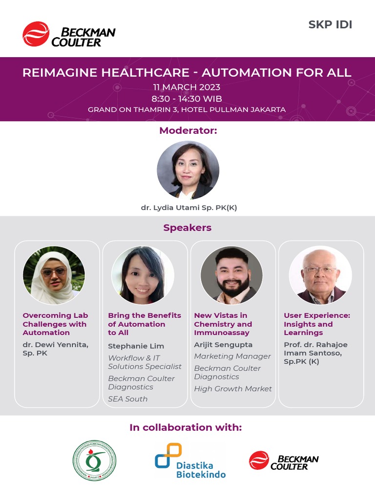 Flyer Reimagine Healthcare - Automation For All A4 | PDF