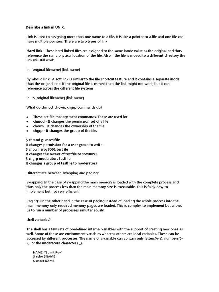 Unix | PDF | File System | Computer File