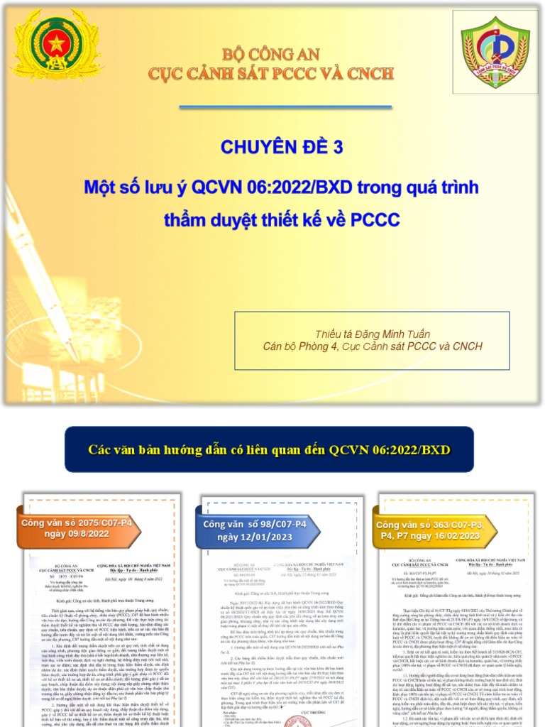 Presentation QCVN 06 2022 | PDF
