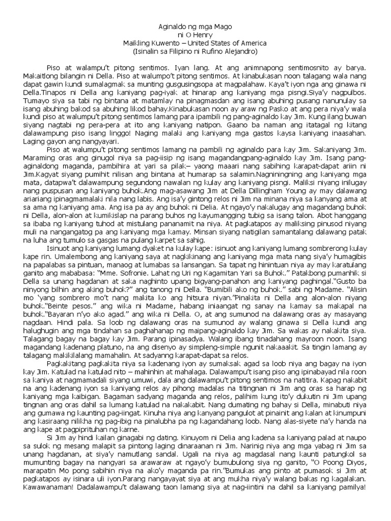 Aguinaldo NG Mga Mago | PDF