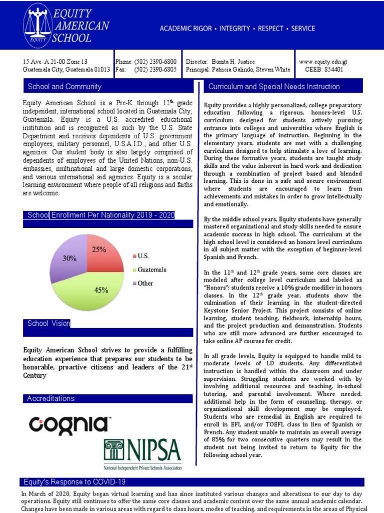 EAS Profile (2020-21) | Download Free PDF | Schools | Act (Test)