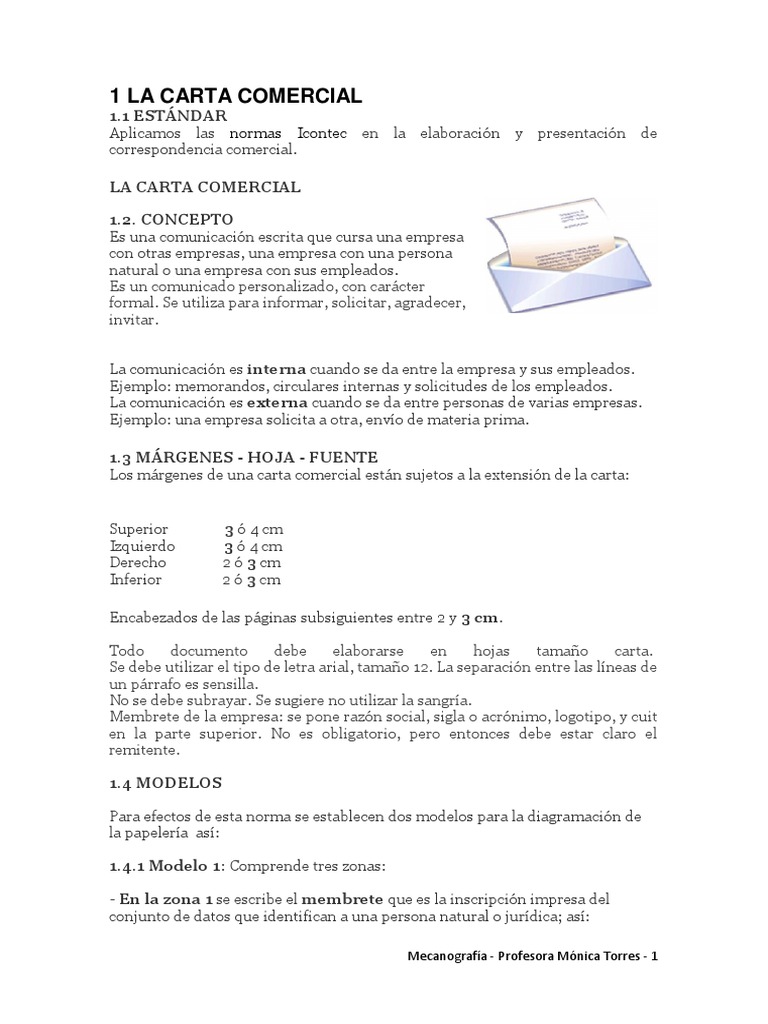 Normas para Redactar Cartas Comerciales | PDF