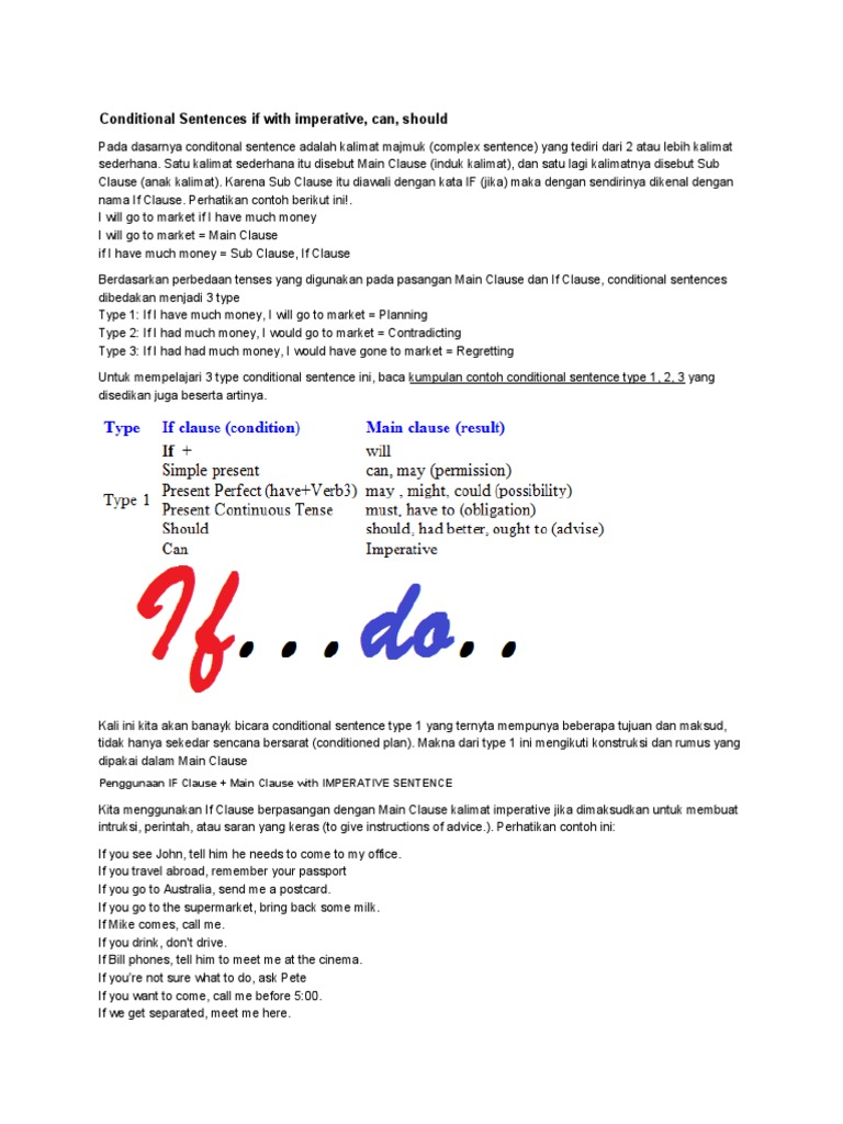 Conditional Sentences If With Imperative | PDF | Semantics | Syntax