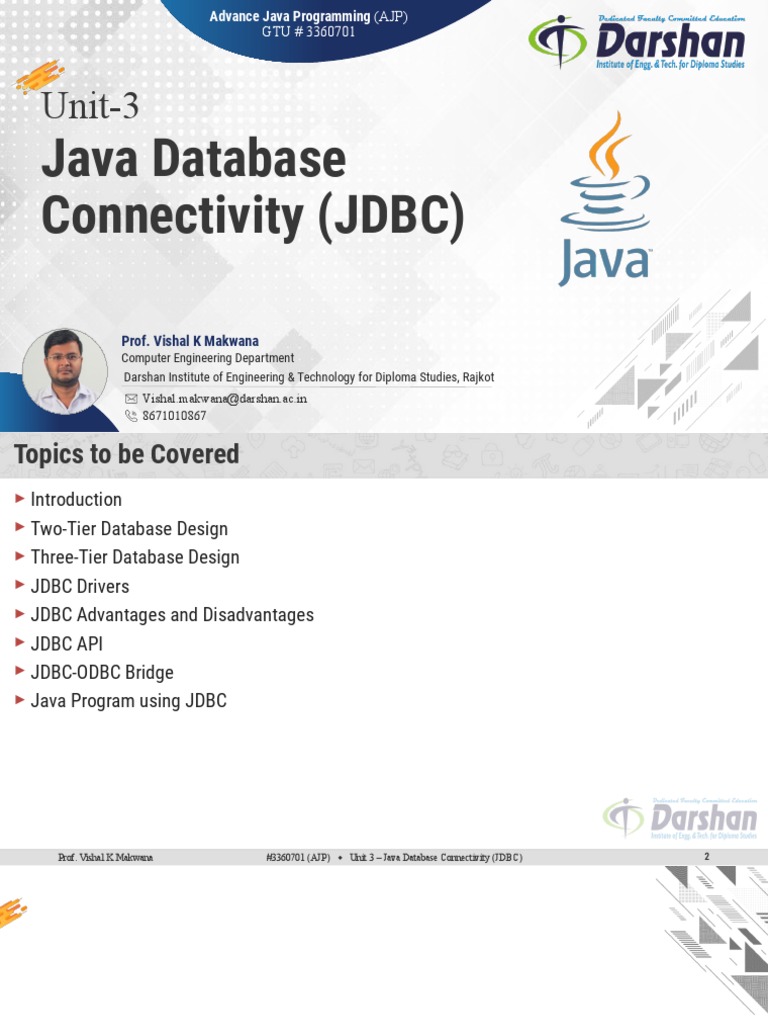 Java Database Connectivity Guide | PDF | Computer Data | Software ...