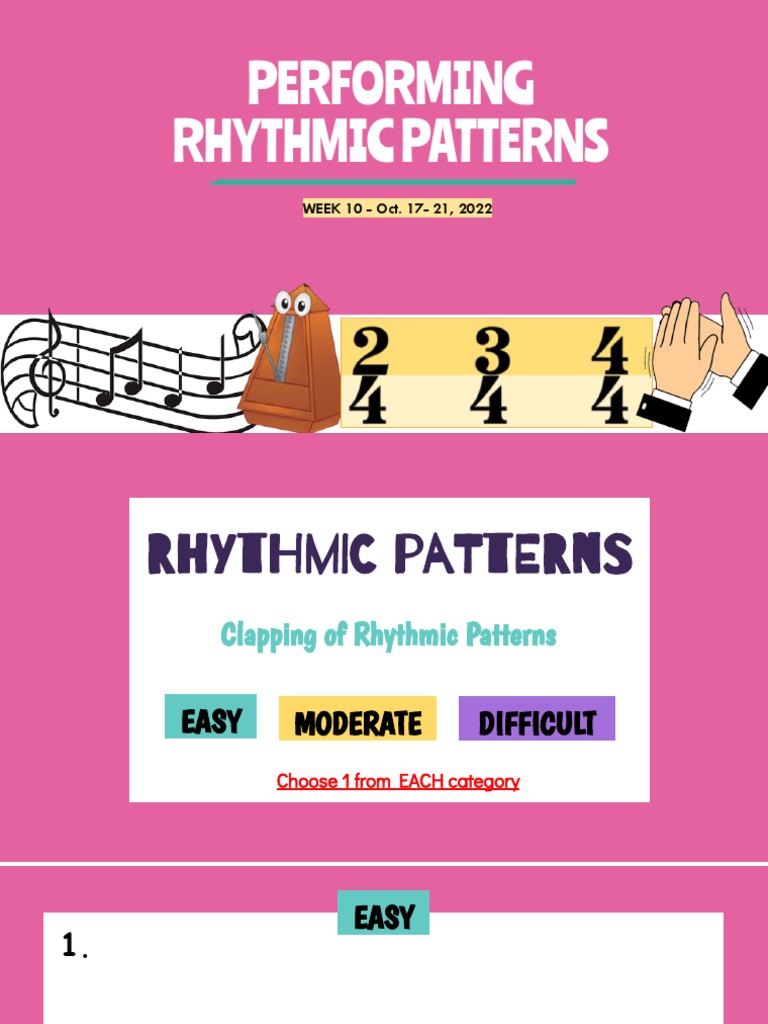 PT 3 - Clapping of Rhythmic Patterns PDF | PDF | Computers