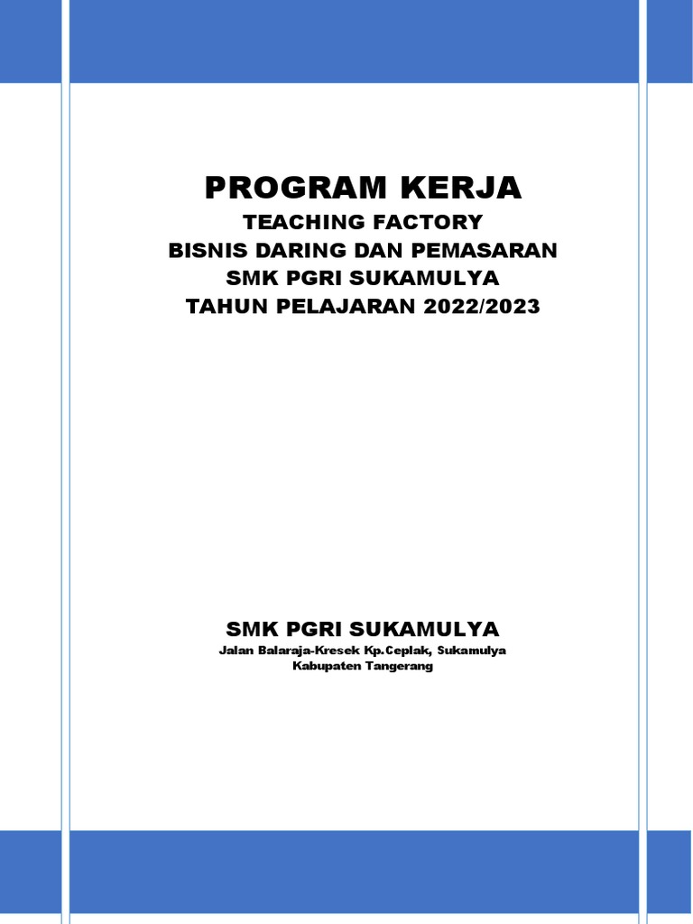 Proker Tefa | PDF | Bisnis