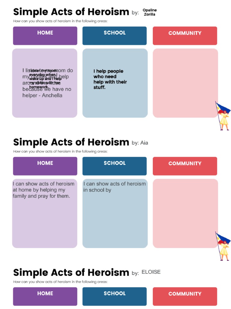 Simple Acts of Heroism 4B (GRP 2) PDF | PDF