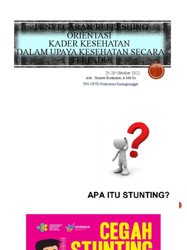 Materi Refreshing Kader Gizi | PDF