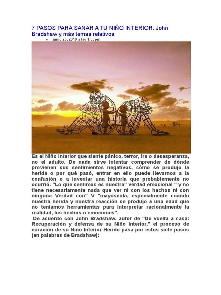 7 Pasos para Sanar A Tu Niño Interior | PDF | Trauma psicólogico ... 7 Pasos para Sanar A Tu Niño Interior | PDF | Trauma psicólogico ...