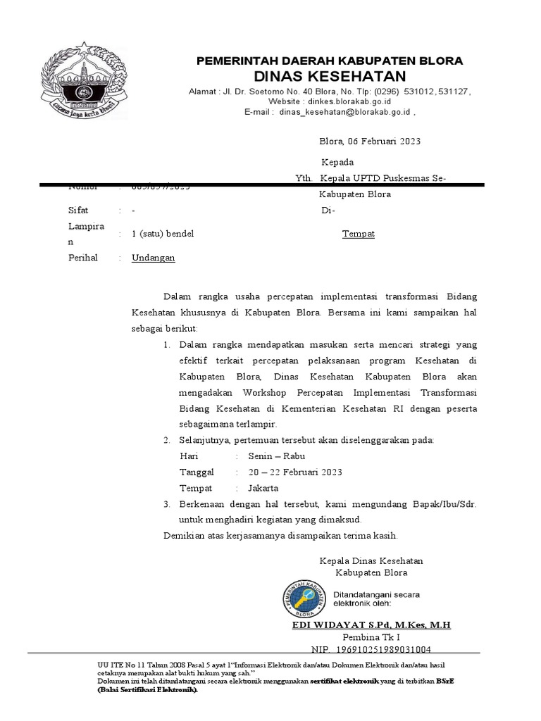 Draft Undangan | PDF