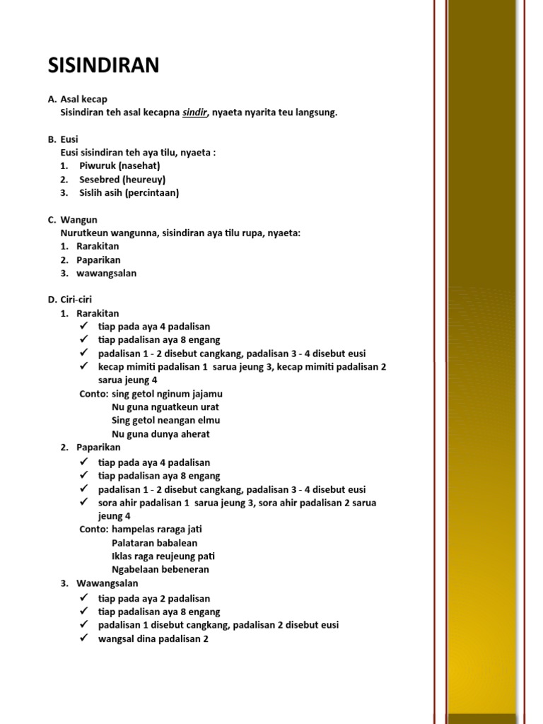 Sisindiran 1 | PDF
