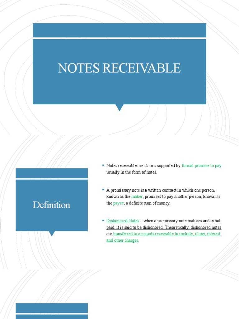 Notes Receivable | PDF
