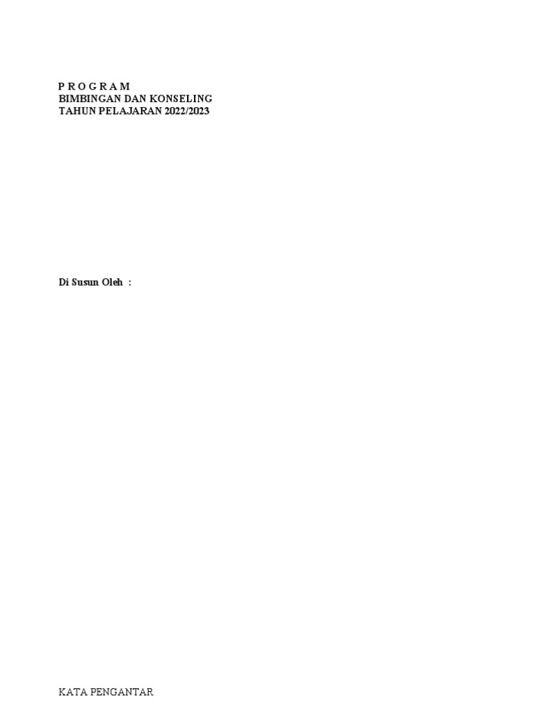 Penyusunan Program BK Berdasar KTSP - Convert | PDF