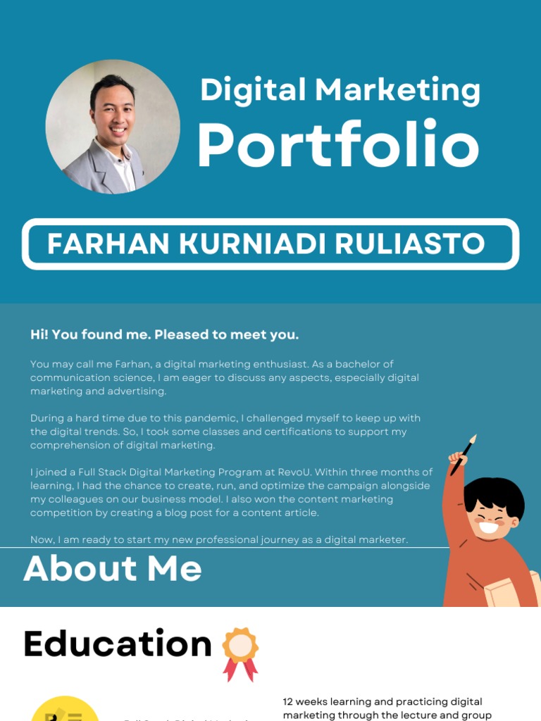 Farhan Kurniadi Digital Marketing Portfolio | PDF | Analytics | Digital Marketing