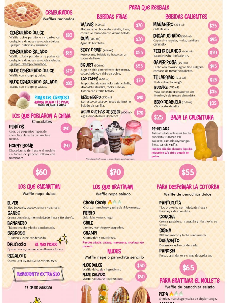 Menú Gaver Waffles | PDF