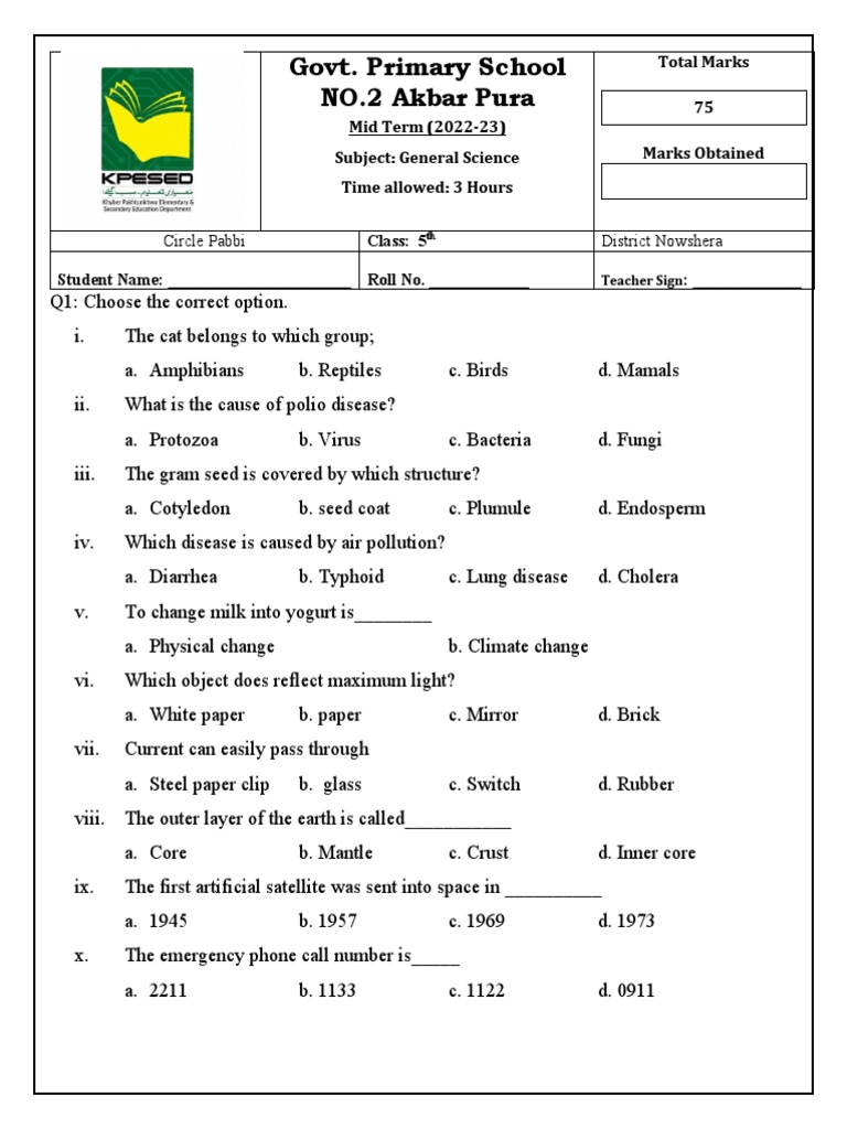 General Science - 5 | PDF | Seed | Nature