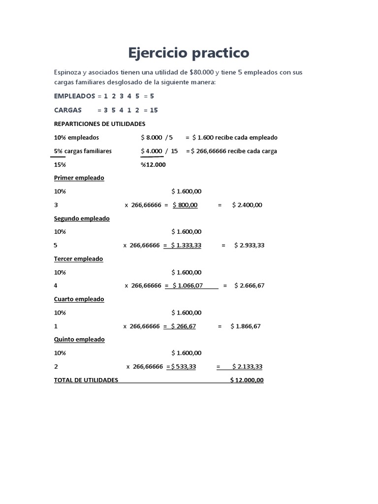 Ejercicio Practico | PDF