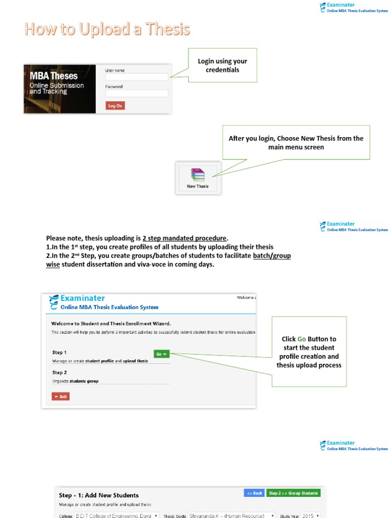 How To Upload A Thesis | PDF | Thesis | Computing
