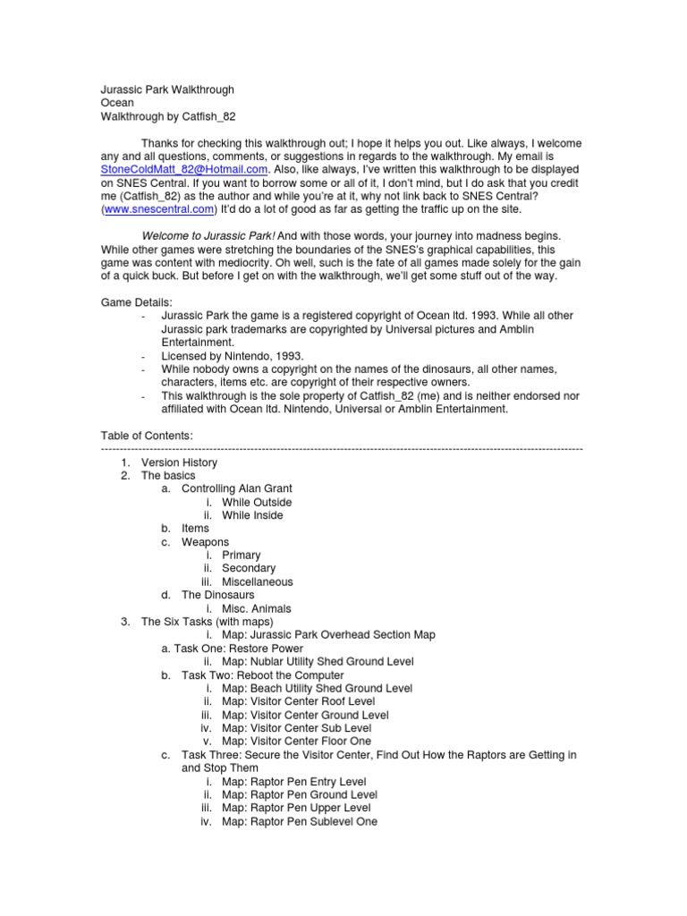 Jurassic Park PDF | PDF