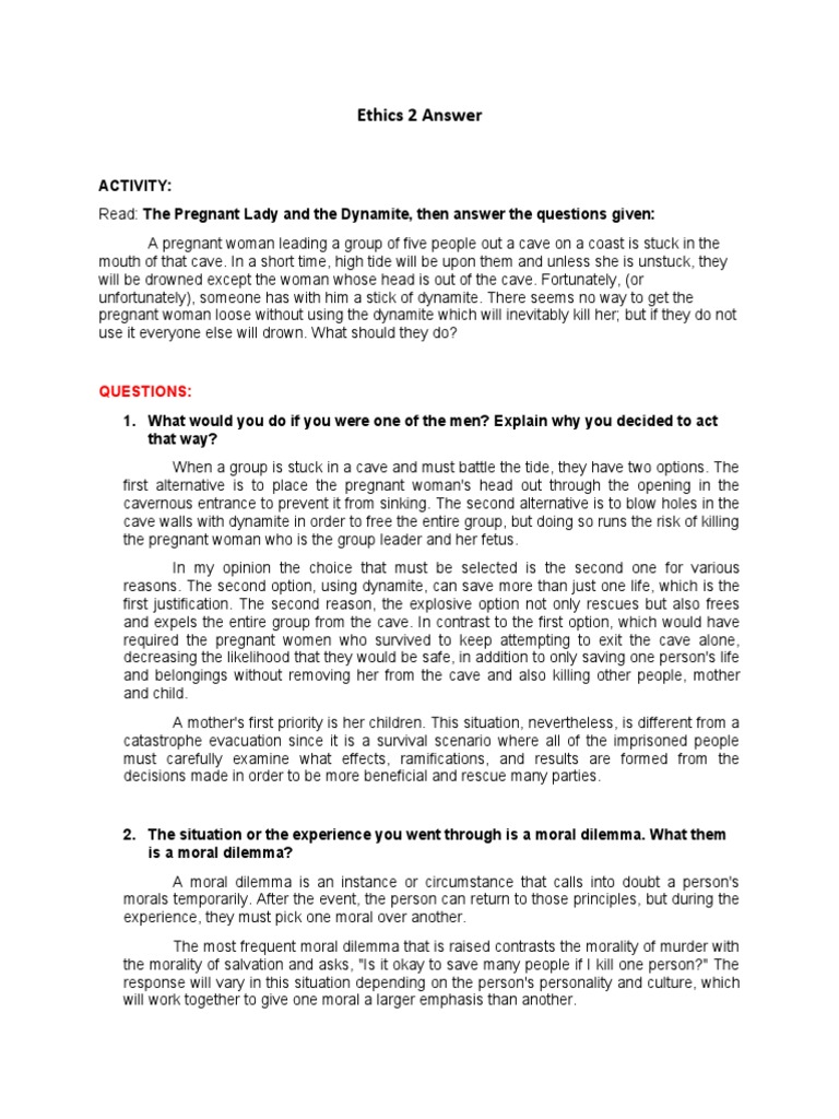 Ethics 2 Answer | PDF | Morality | Autonomy