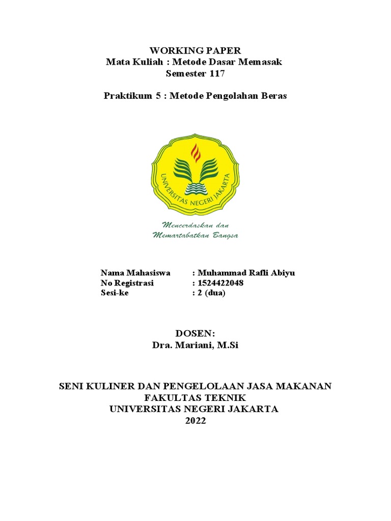 WP MDM Metode Pengolahan Beras | PDF