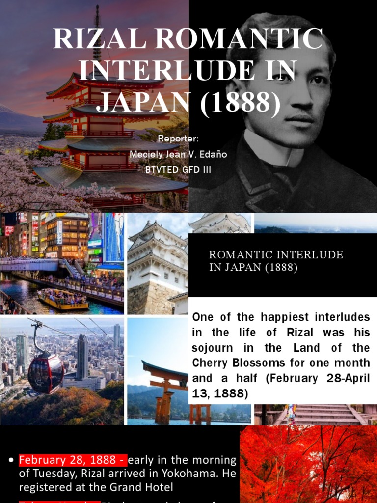 Rizal Romantic Interlude in Japan (1888) | PDF