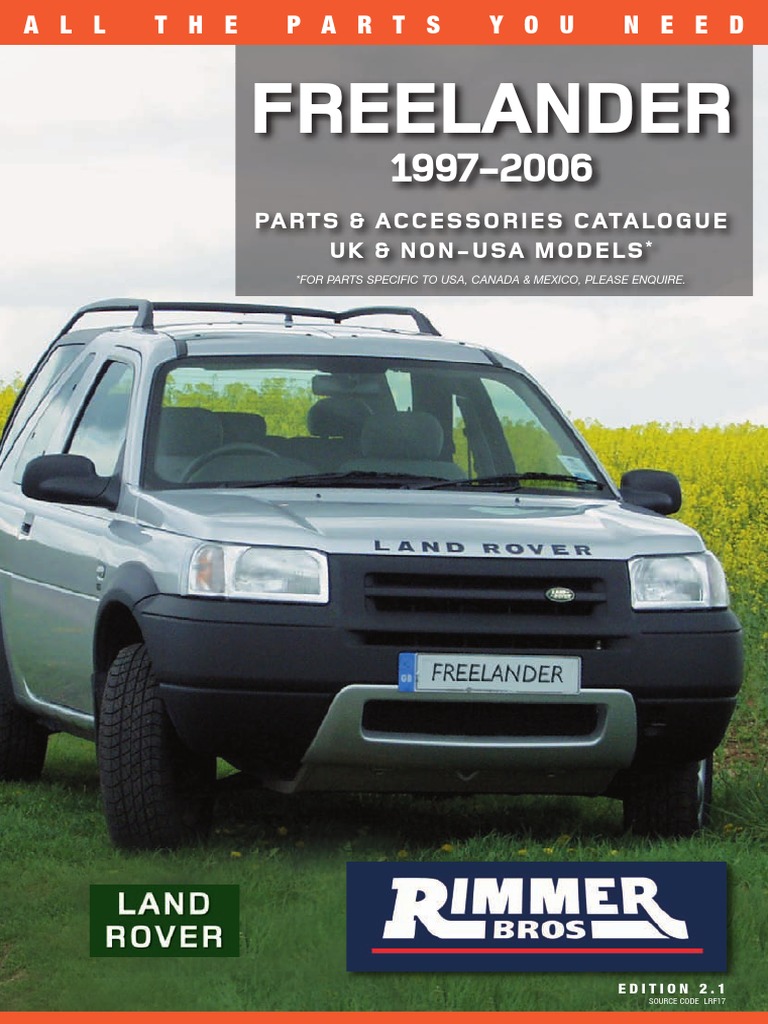 Freelander Web Cat 070517 PDF | PDF | Car | Automotive Technologies