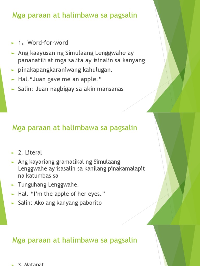 Intro Sa Pagsasalin Part 3 | PDF