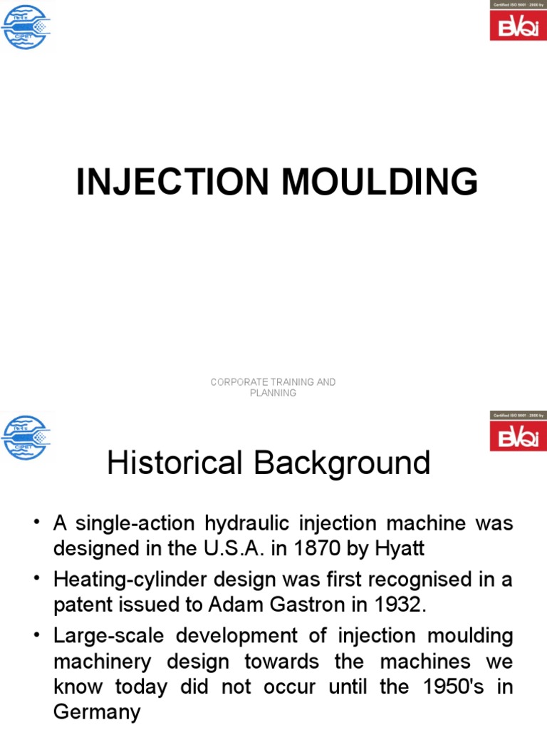 Injection Moulding Pdf Casting Metalworking Industrial Processes