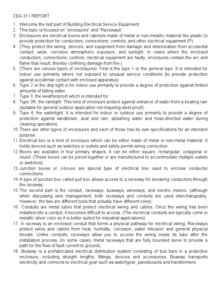 Cea 311 Report | PDF | Electrical Wiring | Electric Motor