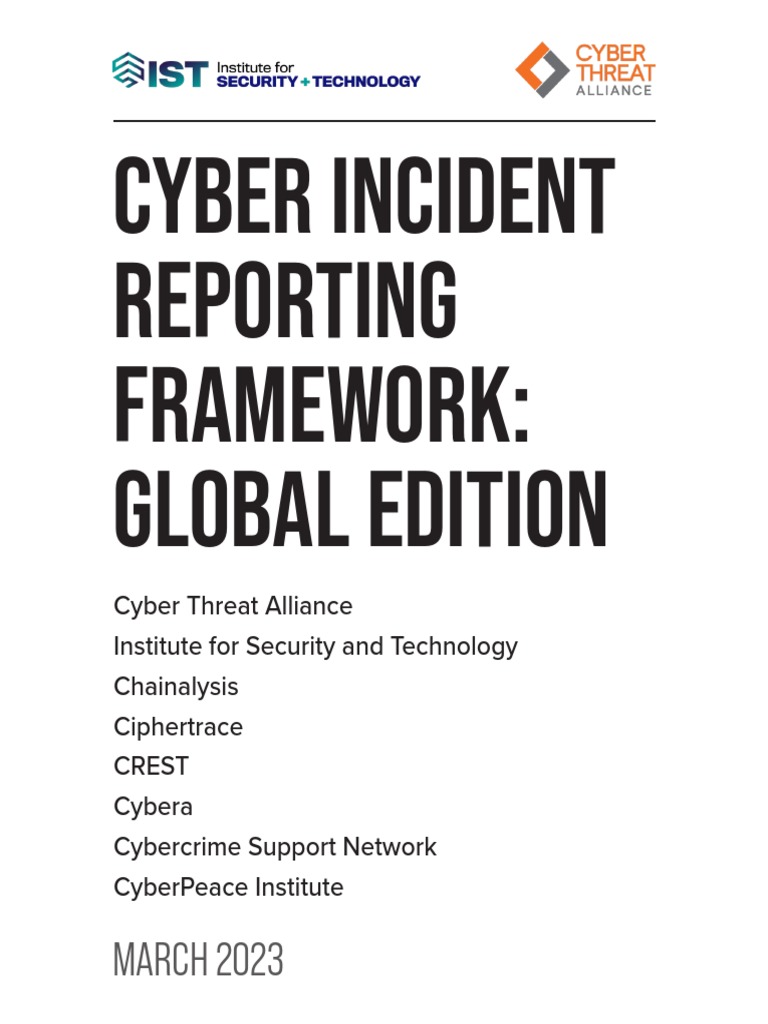 Cyber Incident Reporting | PDF | Computer Security | Security