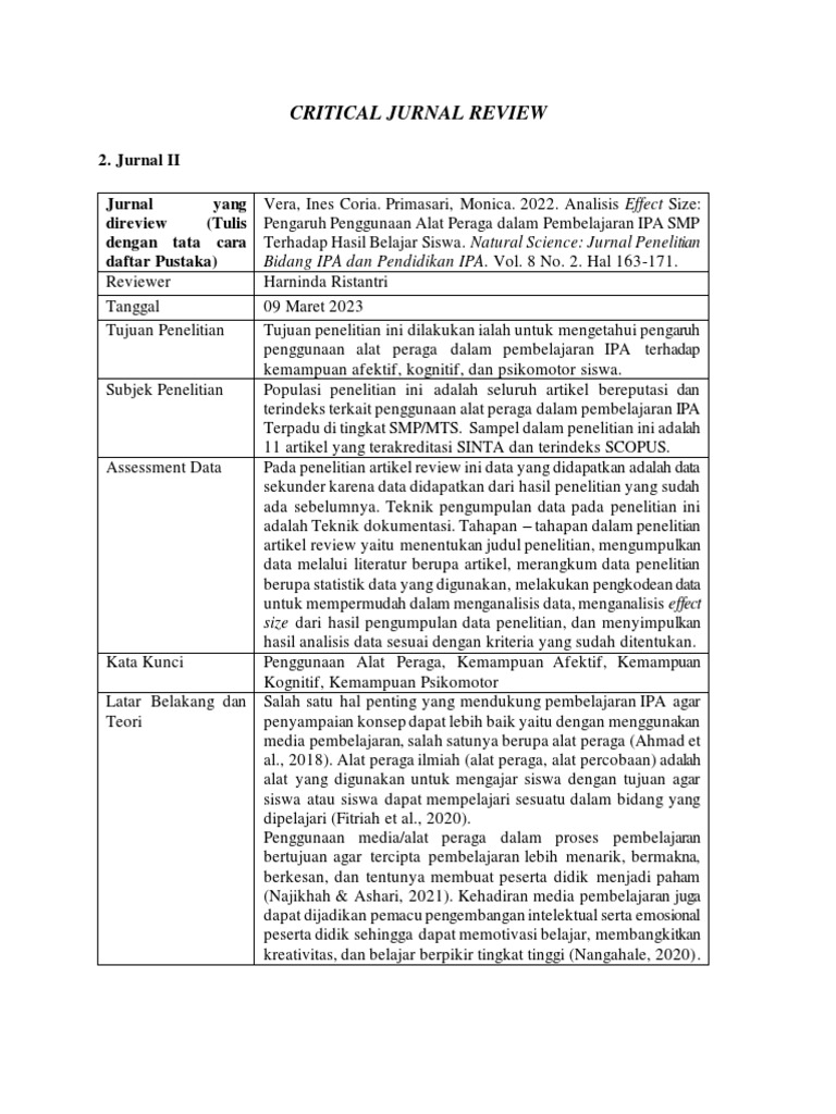 Format Review Jurnal 2 PDF | PDF