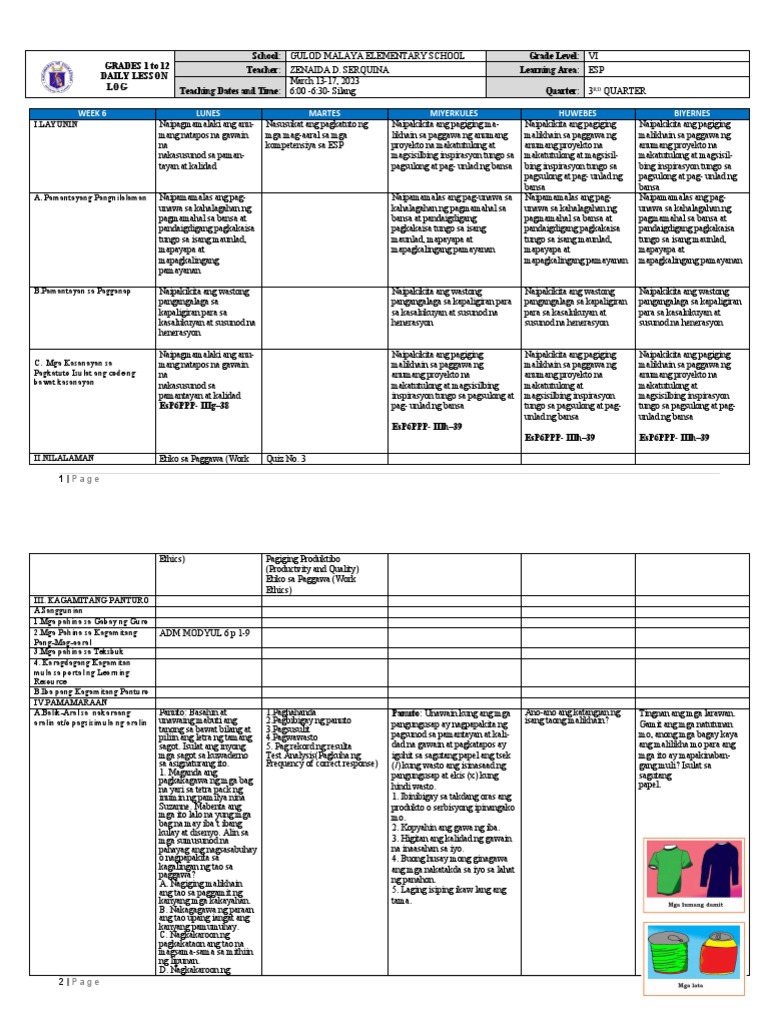 ESP 6-DLP-Q3-W6.odt | PDF