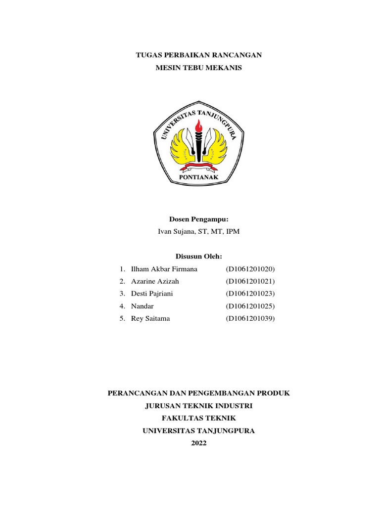 Perancangan Dan Pengembangan Produk | PDF | Griya & Taman | Teknologi ...