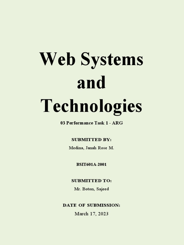 03 Performance Task 1 - ARG (Medina, Janah Rose M.) | PDF