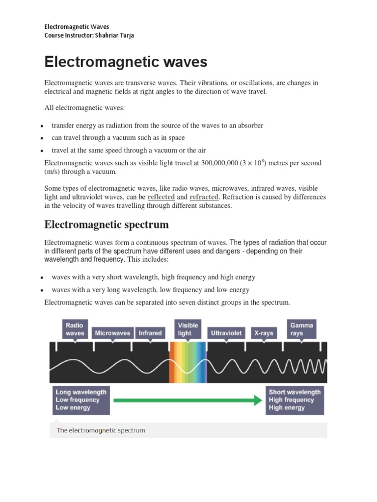 Electromagnetic Spectrum | PDF | Electromagnetic Radiation ...