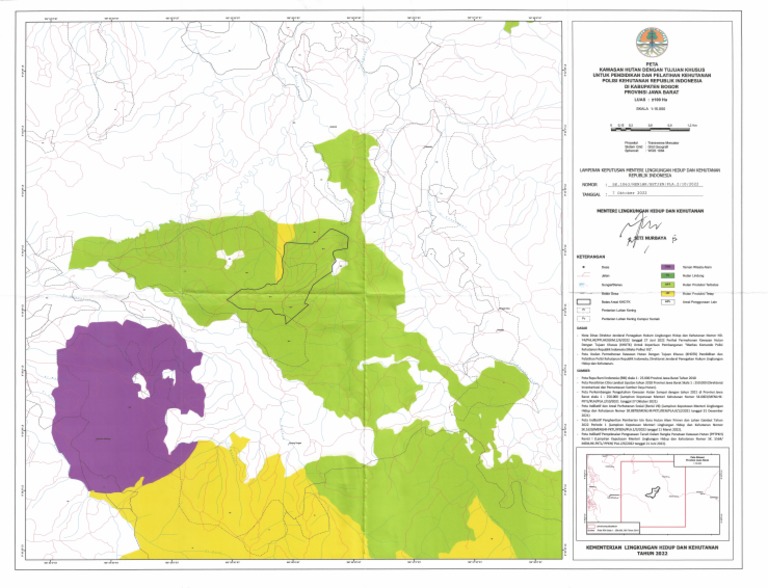 Peta SK.1063 - KHDTK Diklat Polhut Gakkum PDF | PDF