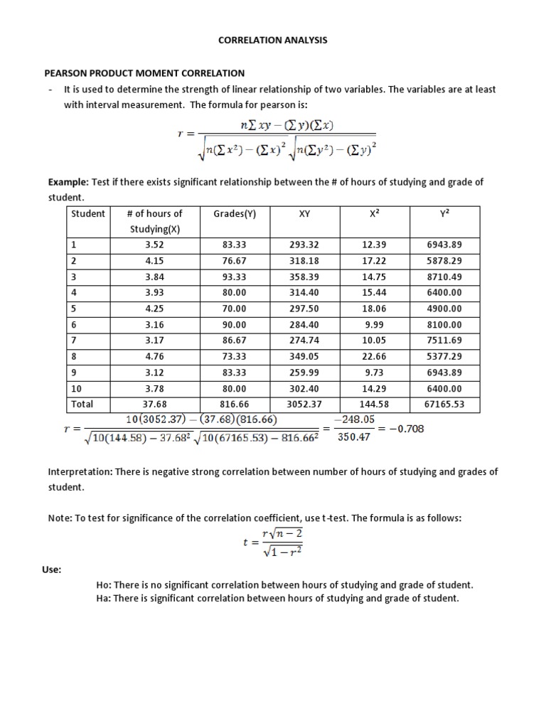 Correlation Analysis | PDF | Multivariate Statistics | Scientific Method