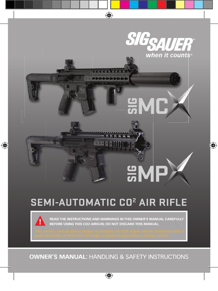 AIRGUNS MCX MPX Manual REV01 | PDF | Magazine (Firearms) | Gun Barrel