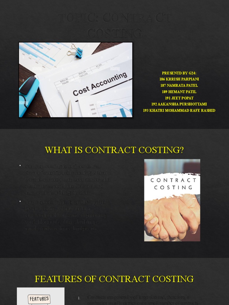 Contract Costing | PDF | Cost | Expense