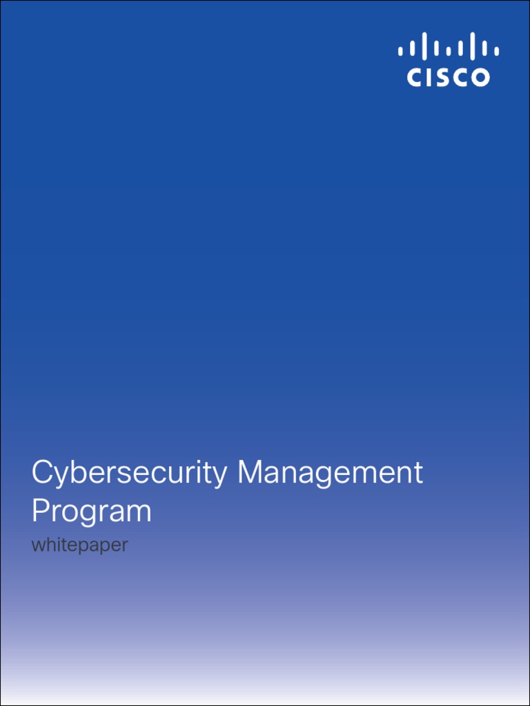Cisco Cybersecurity-Management-Programs 1 | PDF | Computer Security ...