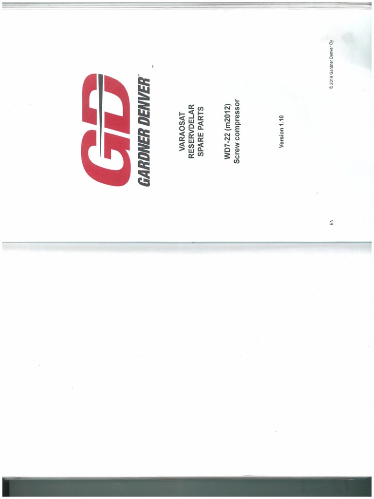 WD7-22 Spare Parts Manual | PDF
