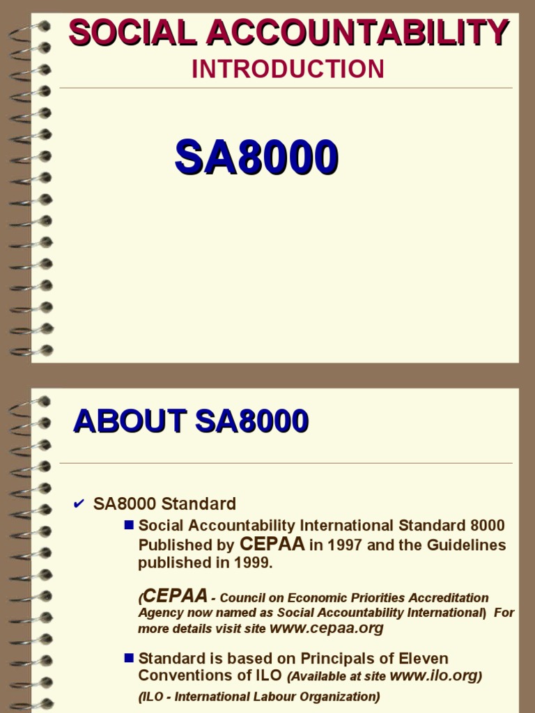 SA-8000 Awareness | PDF | Labour Law | International Labour Organization