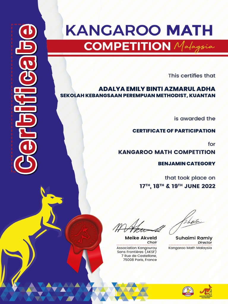 Kangaroo Math Competition 2022 PDF | PDF