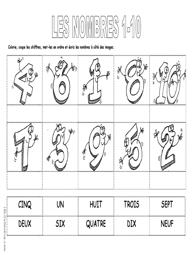 Les Nombres 1-10 PDF | PDF